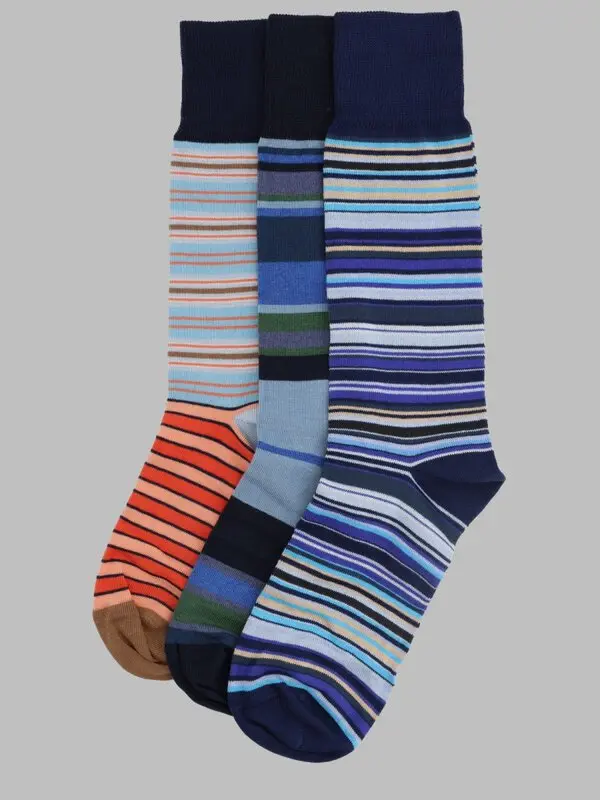 Paul Smith 3-pack Striped Socks - Blue