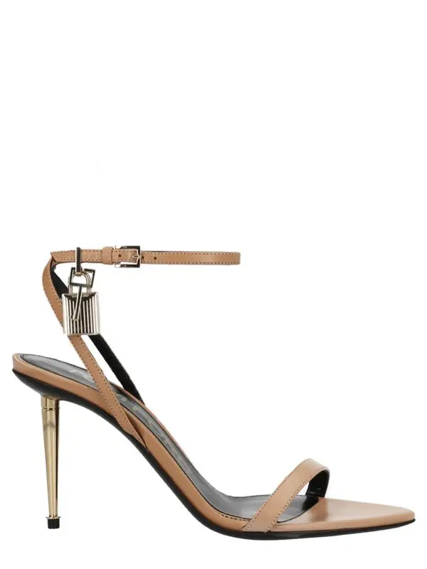 TOM FORD Sandal With Padlock Detail - Brown
