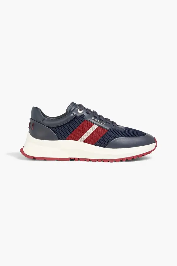 Bally Daryn Mesh And Leather Sneakers