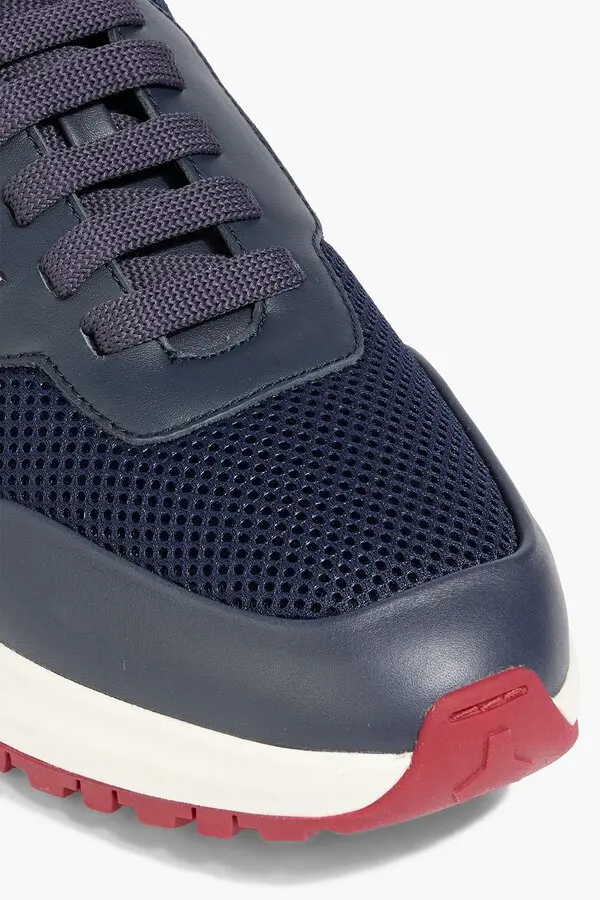 Bally Daryn Mesh And Leather Sneakers
