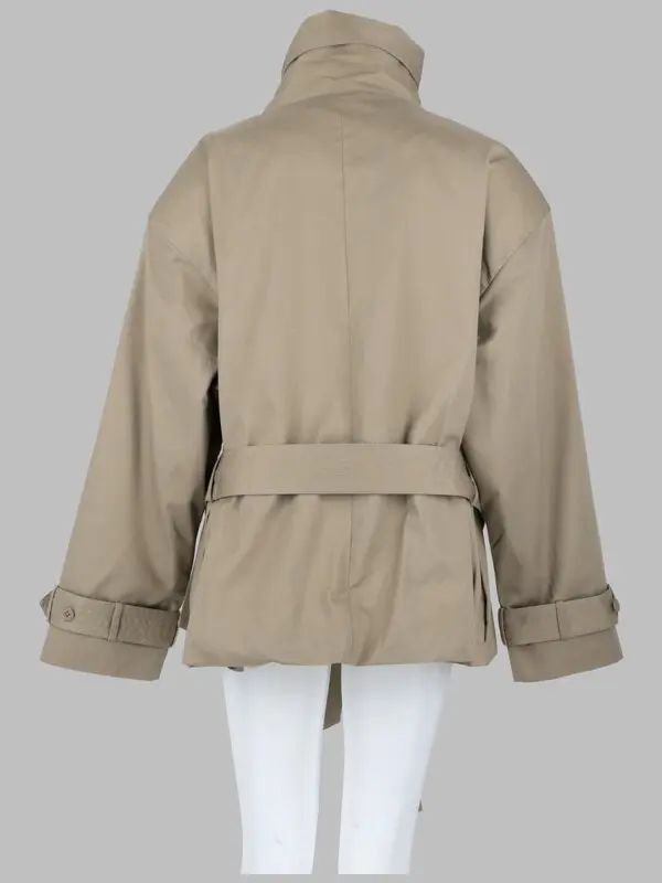 ROTATE BY BIRGER CHRISTENSEN Short Trench Coat - Cream