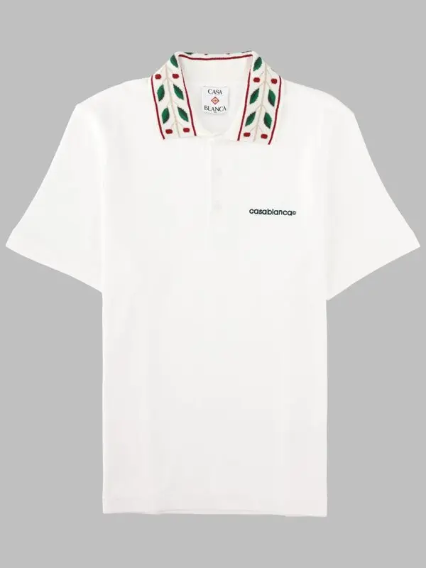 Casablanca Polo Laurel - White