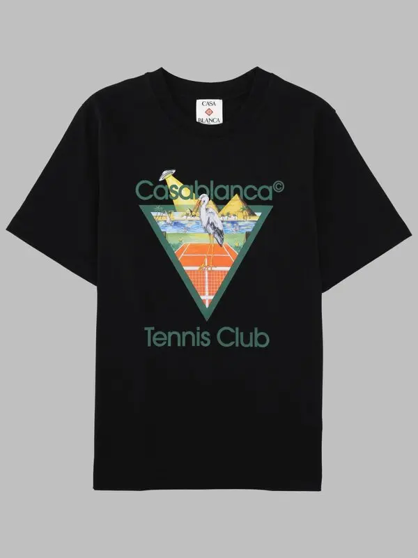 Casablanca T-shirt Con Stampa