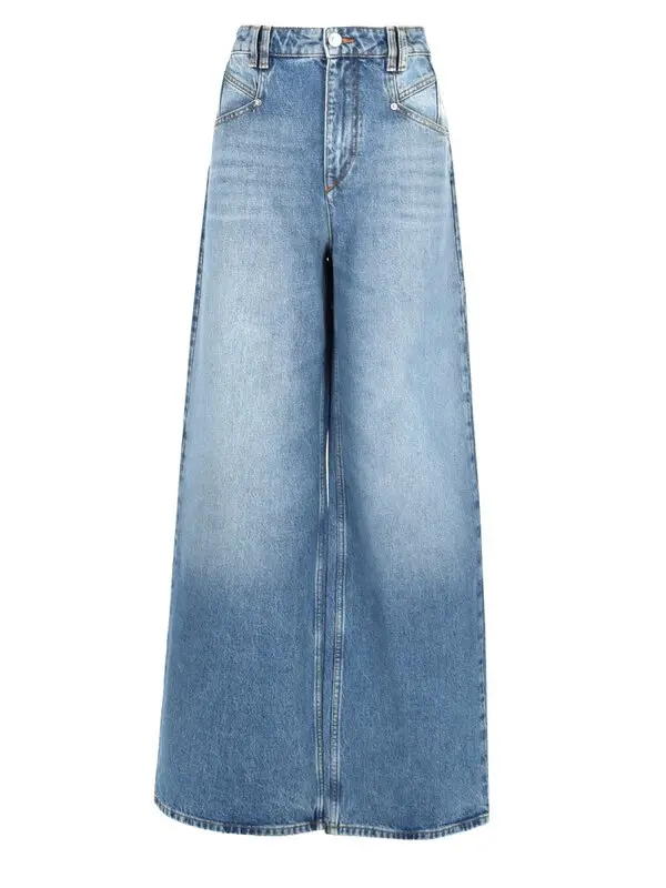 Isabel Marant Étoile Lemony Wide Leg Jeans - Blue