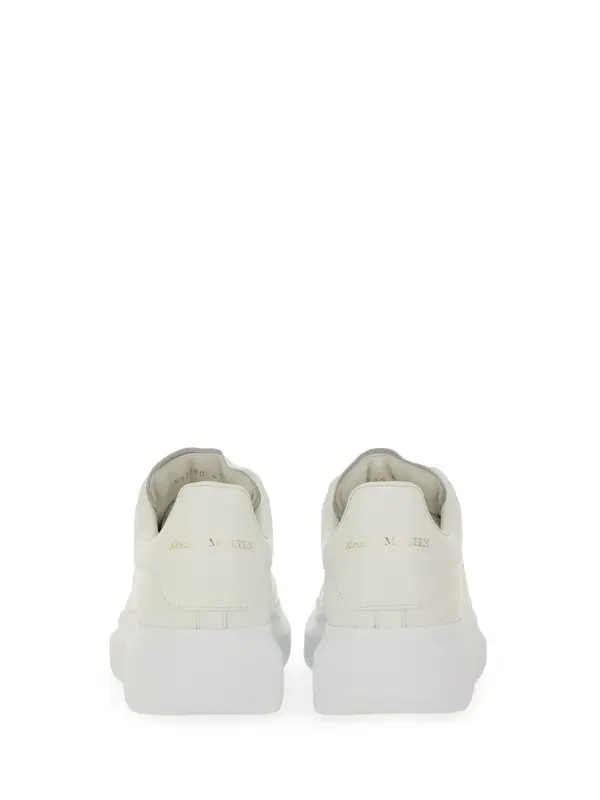 Alexander McQueen Oversized Leather Sneakers - White