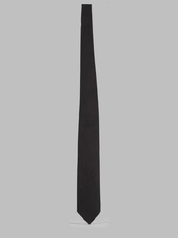 TOM FORD Cravatta In Jacquard Di Seta 8 Cm - Black