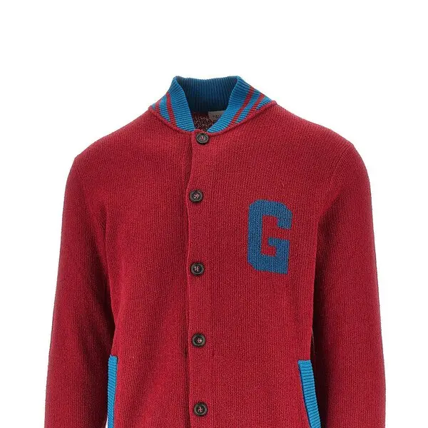 GALLIA KNIT Bouclé Cotton College Cardigan