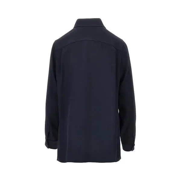 Max Mara Silk Cady Shirt - Blue
