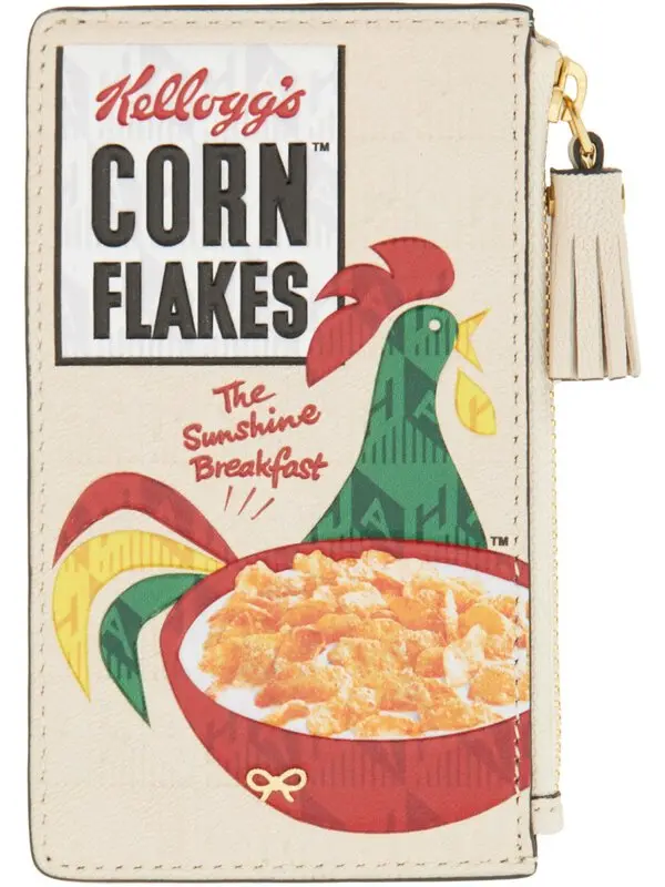 ANYA HINDMARCH Portacarte Cornflakes - Cream