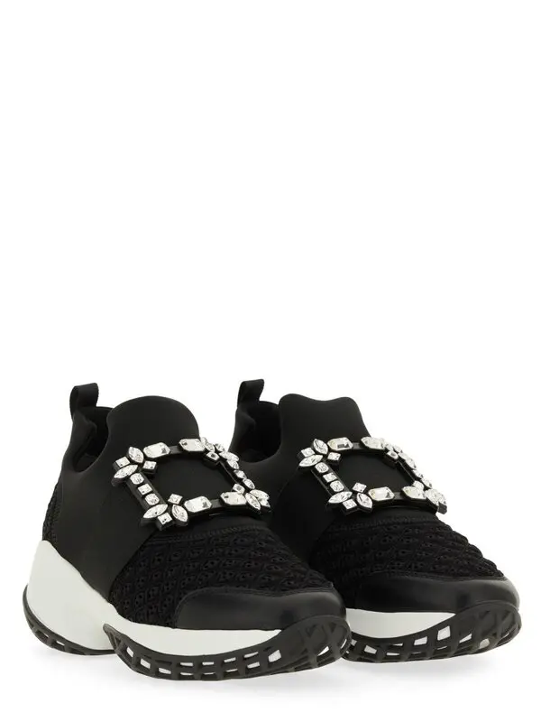 ROGER VIVIER Viv Run Sneakers - Black