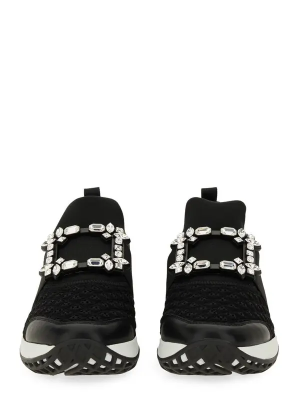 ROGER VIVIER Viv Run Sneakers - Black