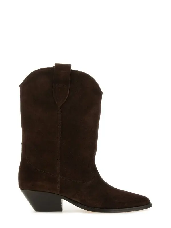 Isabel Marant Étoile Damas" Suede Cowboy Boots - Brown