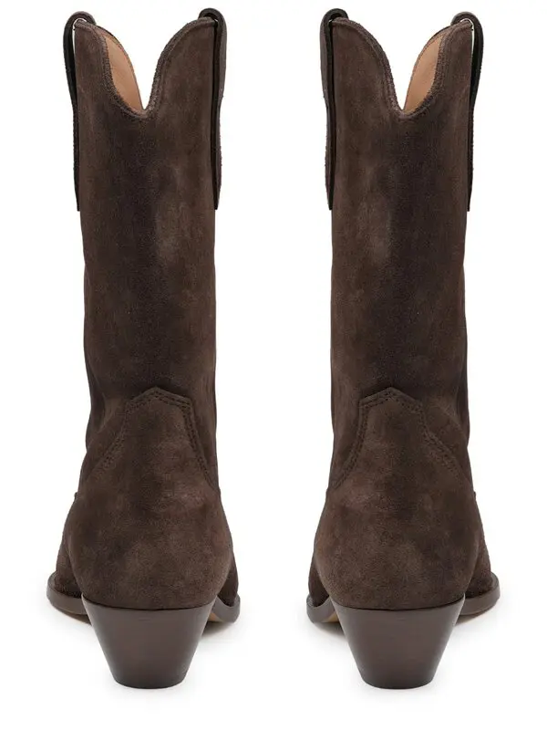 Isabel Marant Étoile Damas" Suede Cowboy Boots - Brown