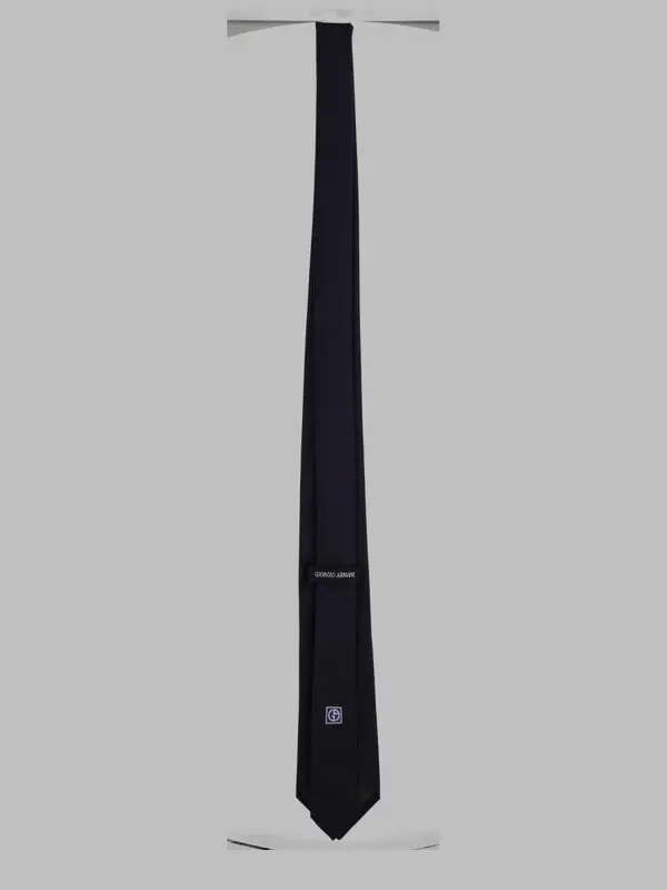 Giorgio Armani 100% Silk Neck Tie - Black