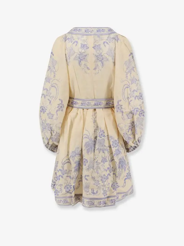 Zimmermann Indra Printed Linen Dress