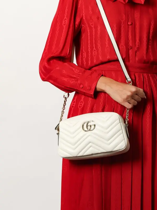 Gucci Gg Marmont Leather Camera Bag