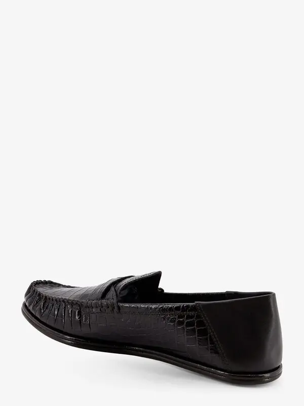 TOM FORD Crocodileprint Leather Loafers