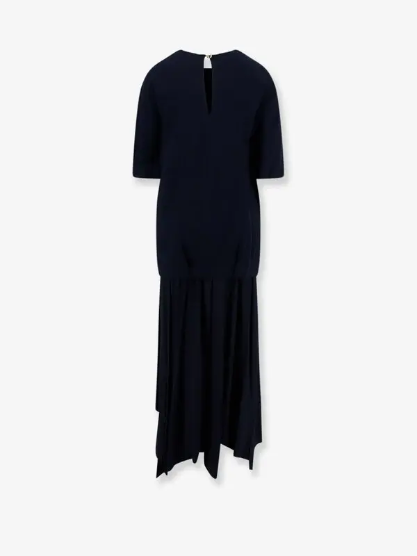 SEMICOUTURE Silk Blend Top And Skirt Set - Blue