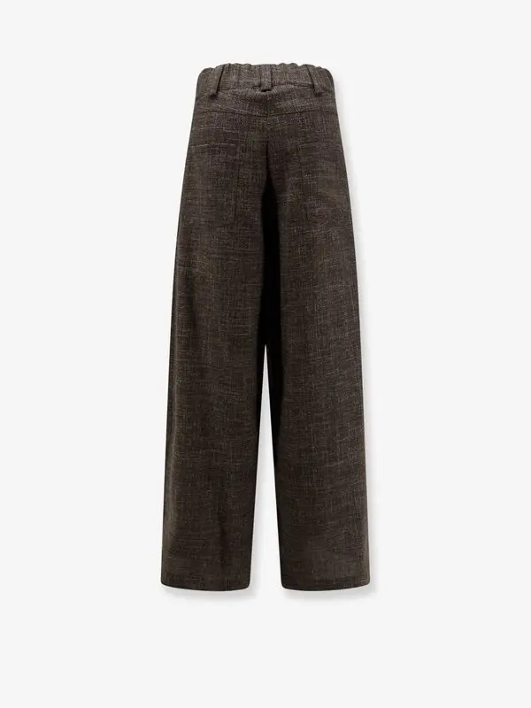 ALYSI Wool And Linen Blend Trousers