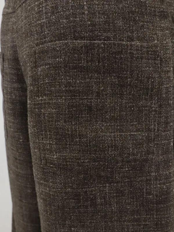 ALYSI Wool And Linen Blend Trousers