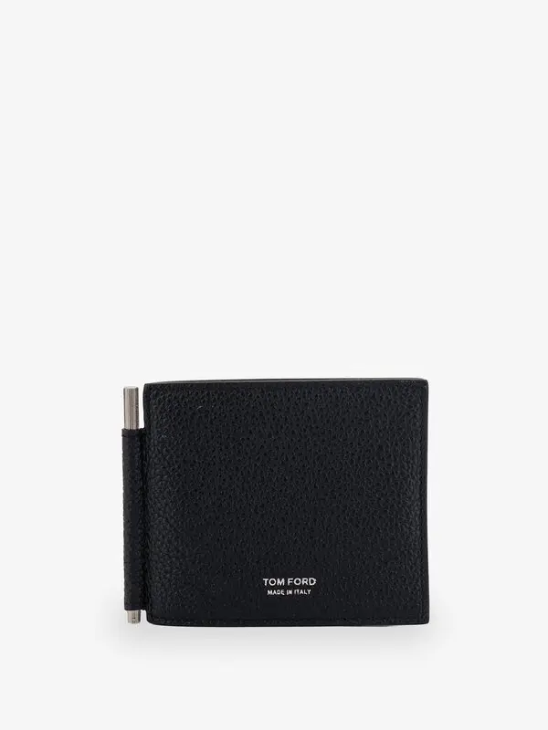 TOM FORD Leather Card Holder With Front Logo