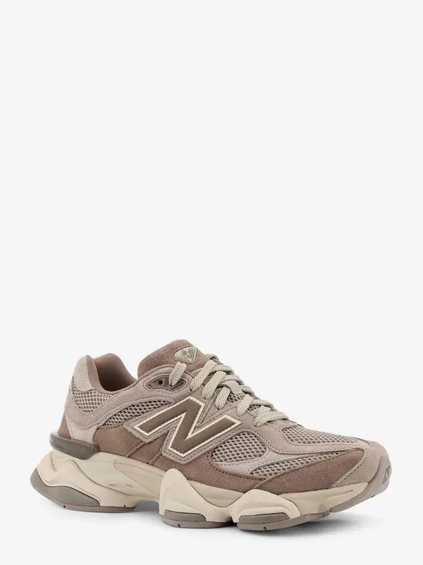 NEW BALANCE 9060 Low-top Mesh And Suede Sneakers - Beige