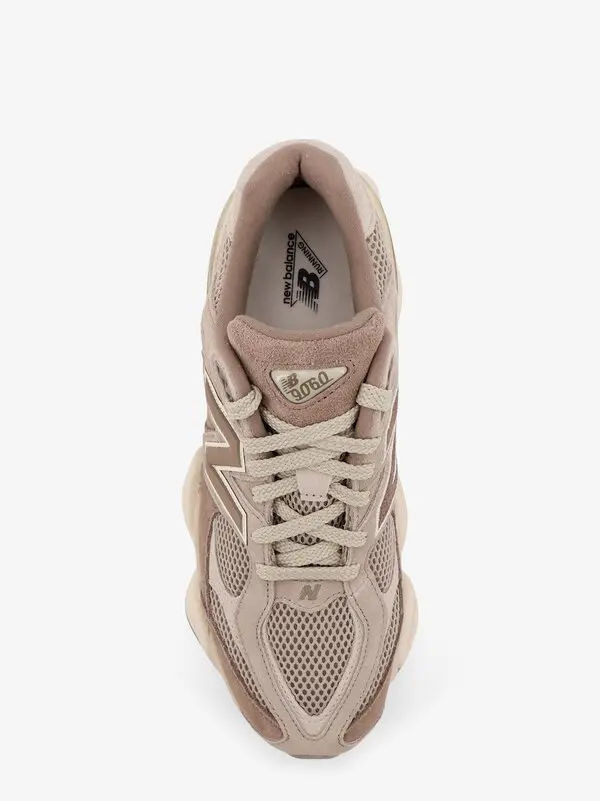 NEW BALANCE 9060 Low-top Mesh And Suede Sneakers - Beige