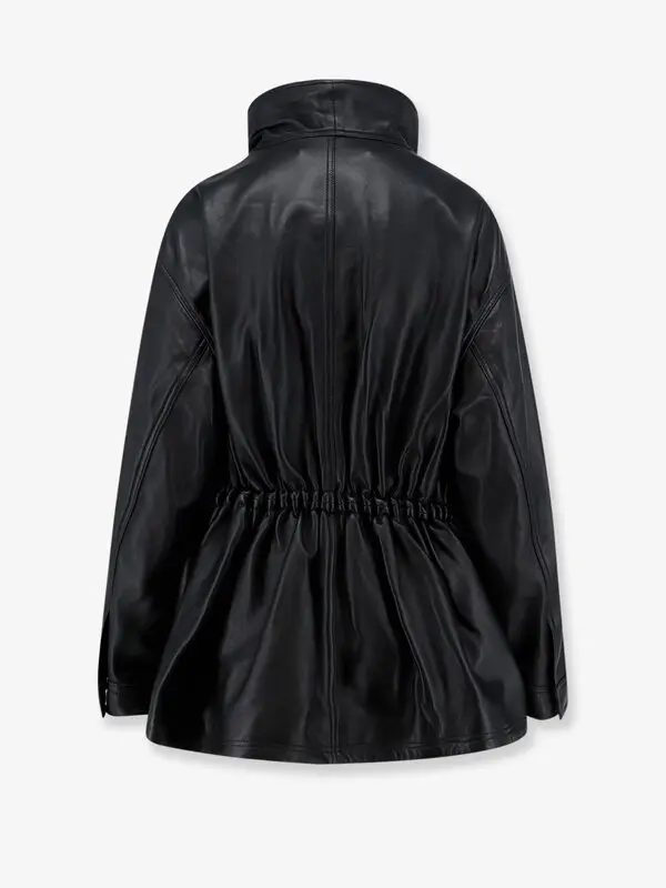 RÓHE Leather Jacket With Adjustable Drawstring Waist