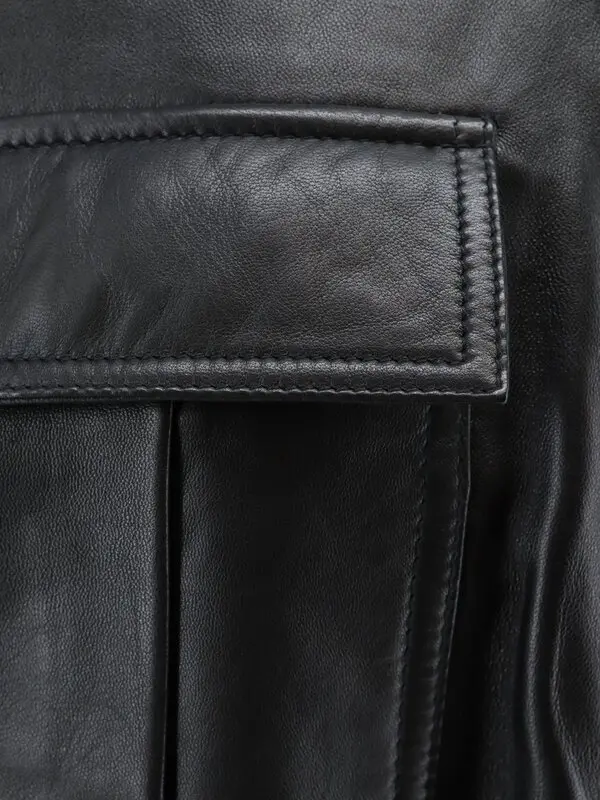 RÓHE Leather Jacket With Adjustable Drawstring Waist