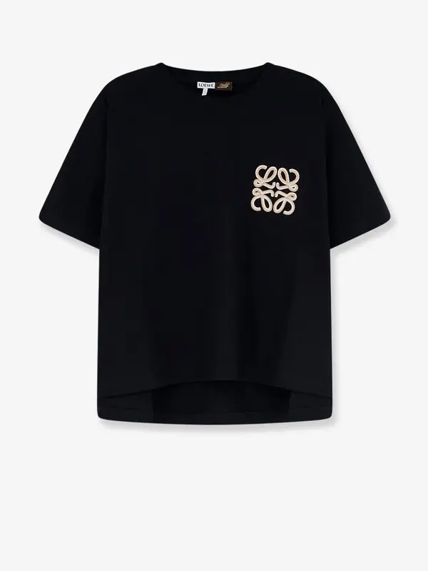 Loewe Paulas Ibiza Cotton Tshirt - Black