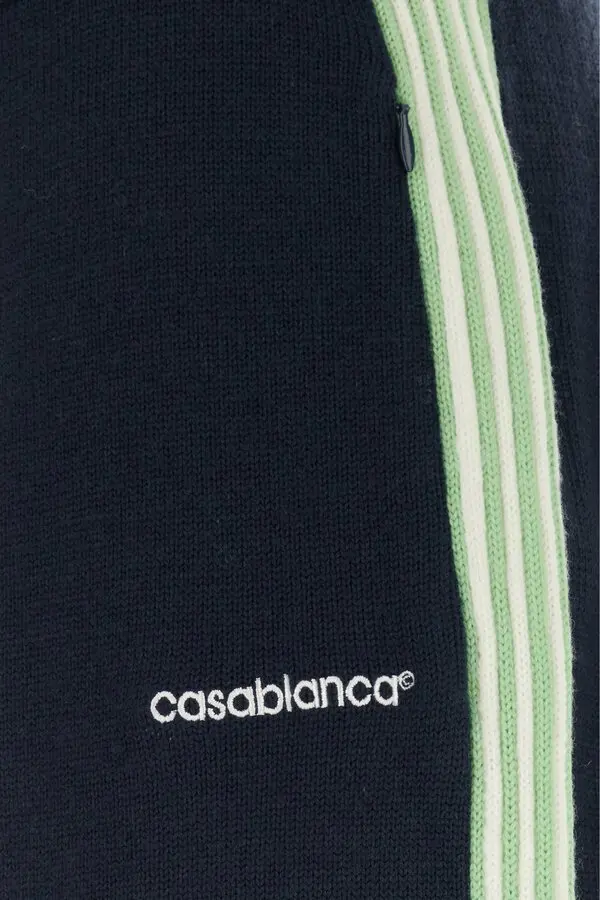 Casablanca Navy Wool Pant