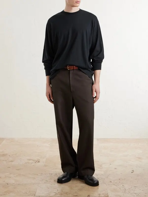 A.PRESSE Cotton And Cashmere-blend T-shirt