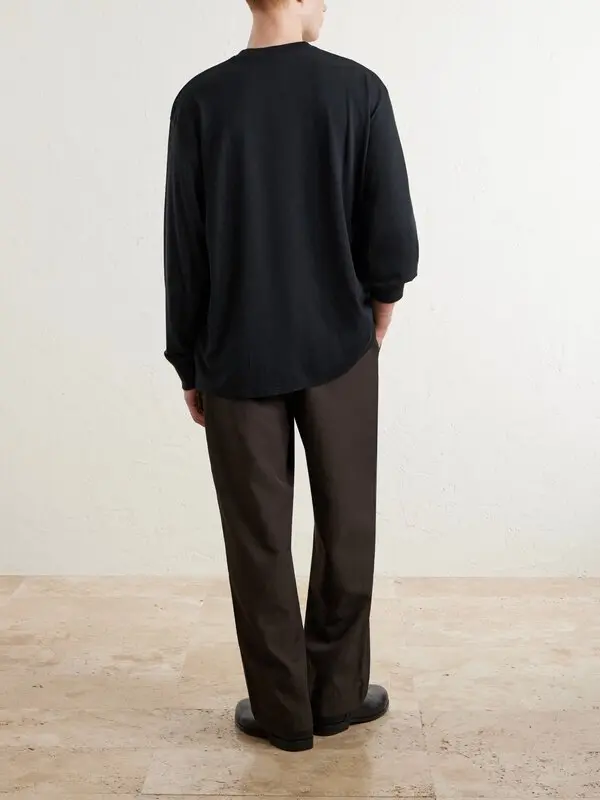 A.PRESSE Cotton And Cashmere-blend T-shirt