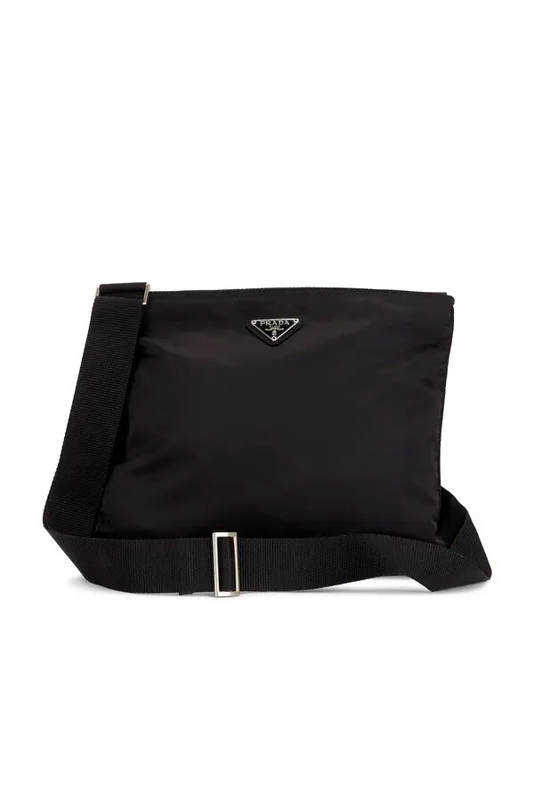 Prada Tessuto Flat Messenger Bag