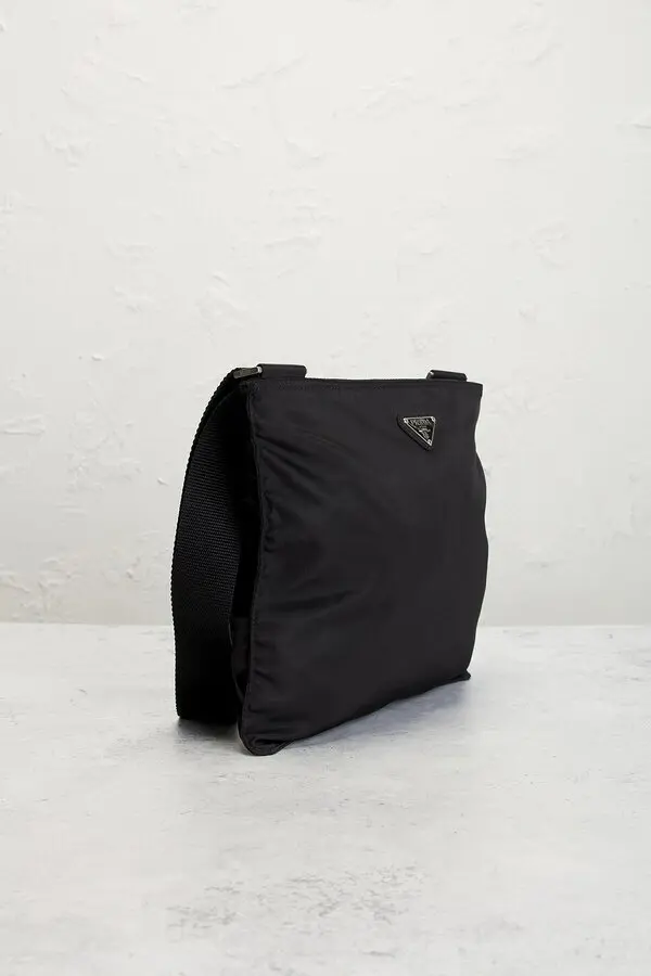 Prada Tessuto Flat Messenger Bag