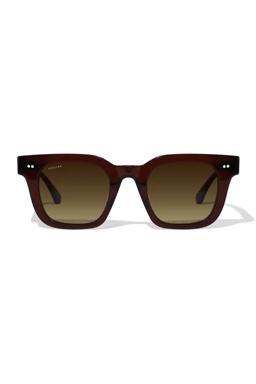 COSSINO Cuadra 46mm Square Acetate Sunglasses - Brown