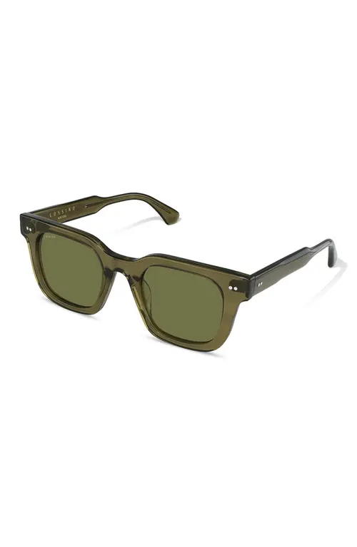 COSSINO Cuadra 46mm Square Acetate Sunglasses - Green
