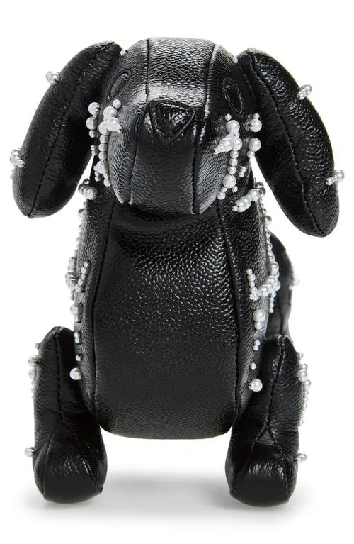 Thom Browne Baby Hector Windowpane Leather Shoulder Bag