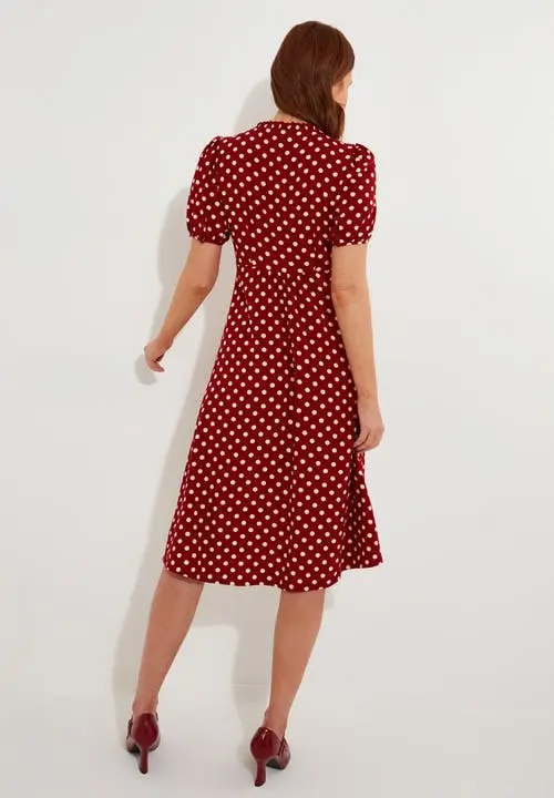 JOE BROWNS Retro Button Front Knee Length Dress
