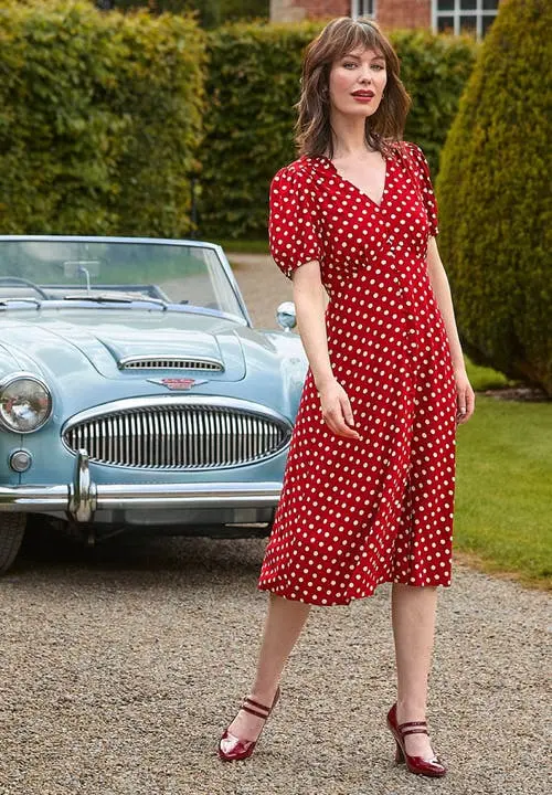 JOE BROWNS Retro Button Front Knee Length Dress