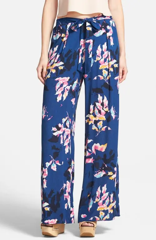 Astr The Label Printed Wide Leg Pants