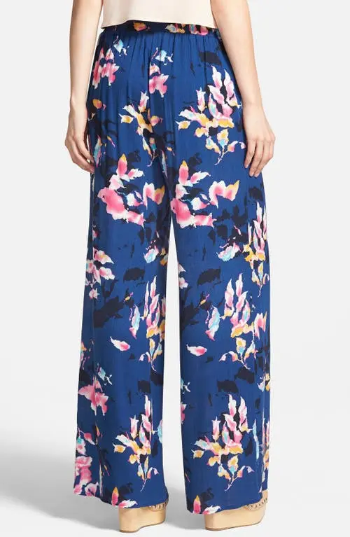 Astr The Label Printed Wide Leg Pants
