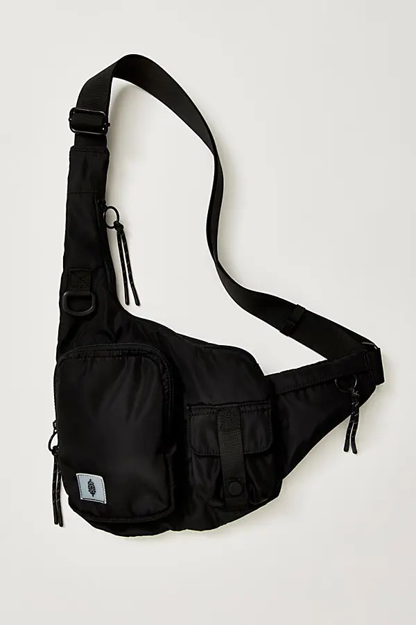 Free People Hip Hugger Sling Bag - Black