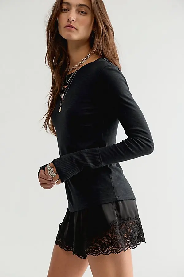 Free People We The Free Tinsley Top - Black