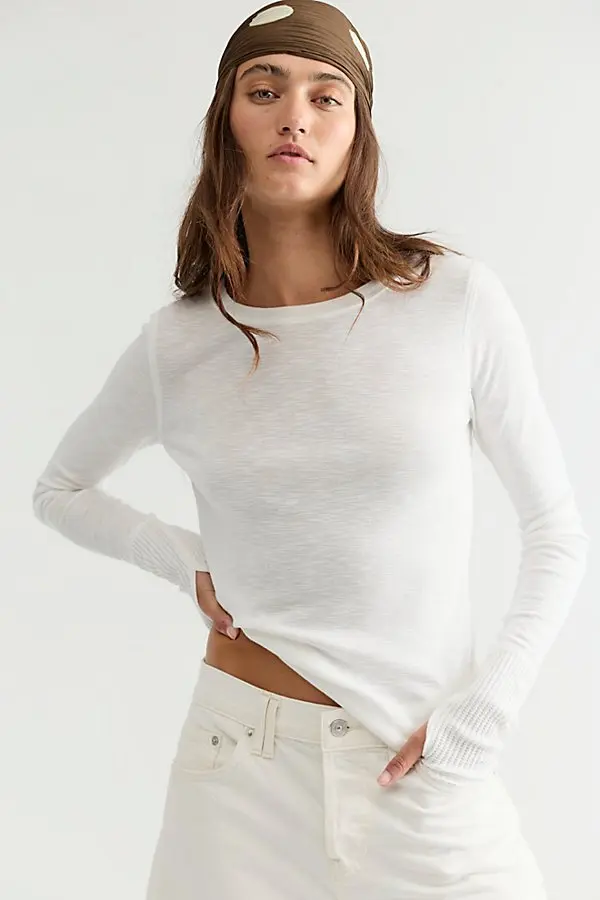 Free People We The Free Tinsley Long Sleeve Top