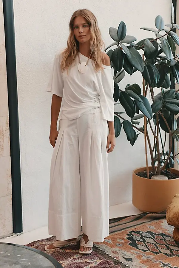 Free People Siesta Pant Set - Clean Ivory