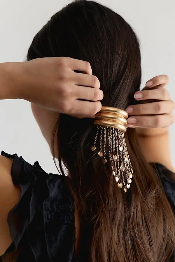 Free People Yellowstone Pony Fringe Cuff
