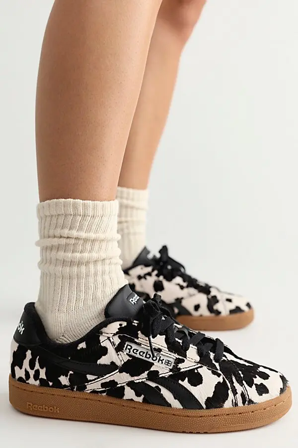 REEBOK Club C Grounds Animal Print Sneakers