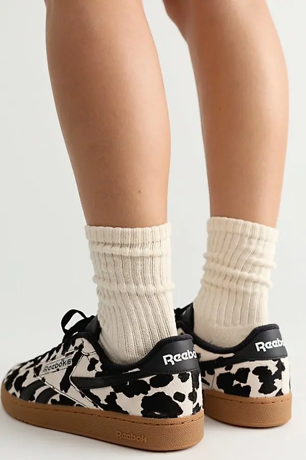 REEBOK Club C Grounds Animal Print Sneakers