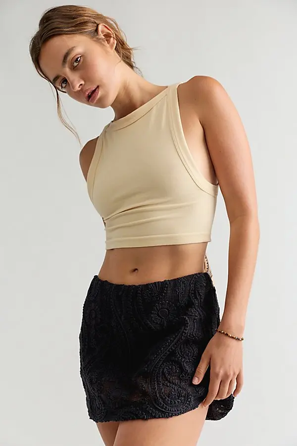 Free People My Little Micro Mini Lace Skort